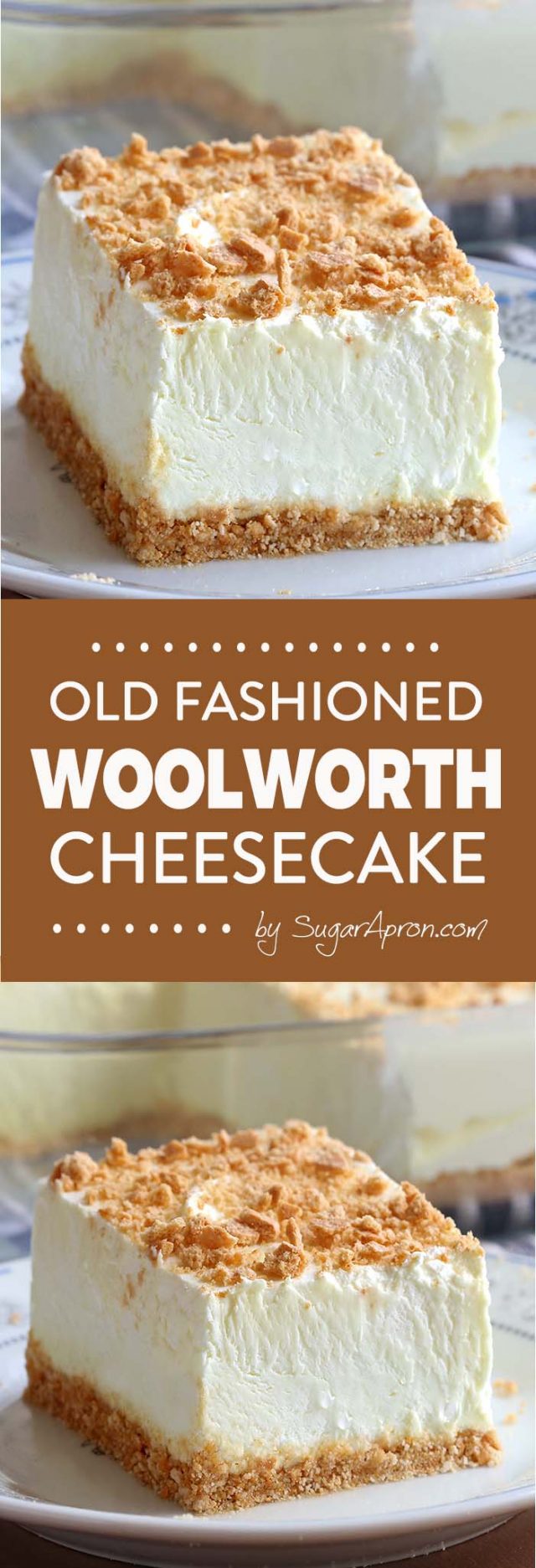 No Bake Classic Woolworth Cheesecake - Sugar Apron