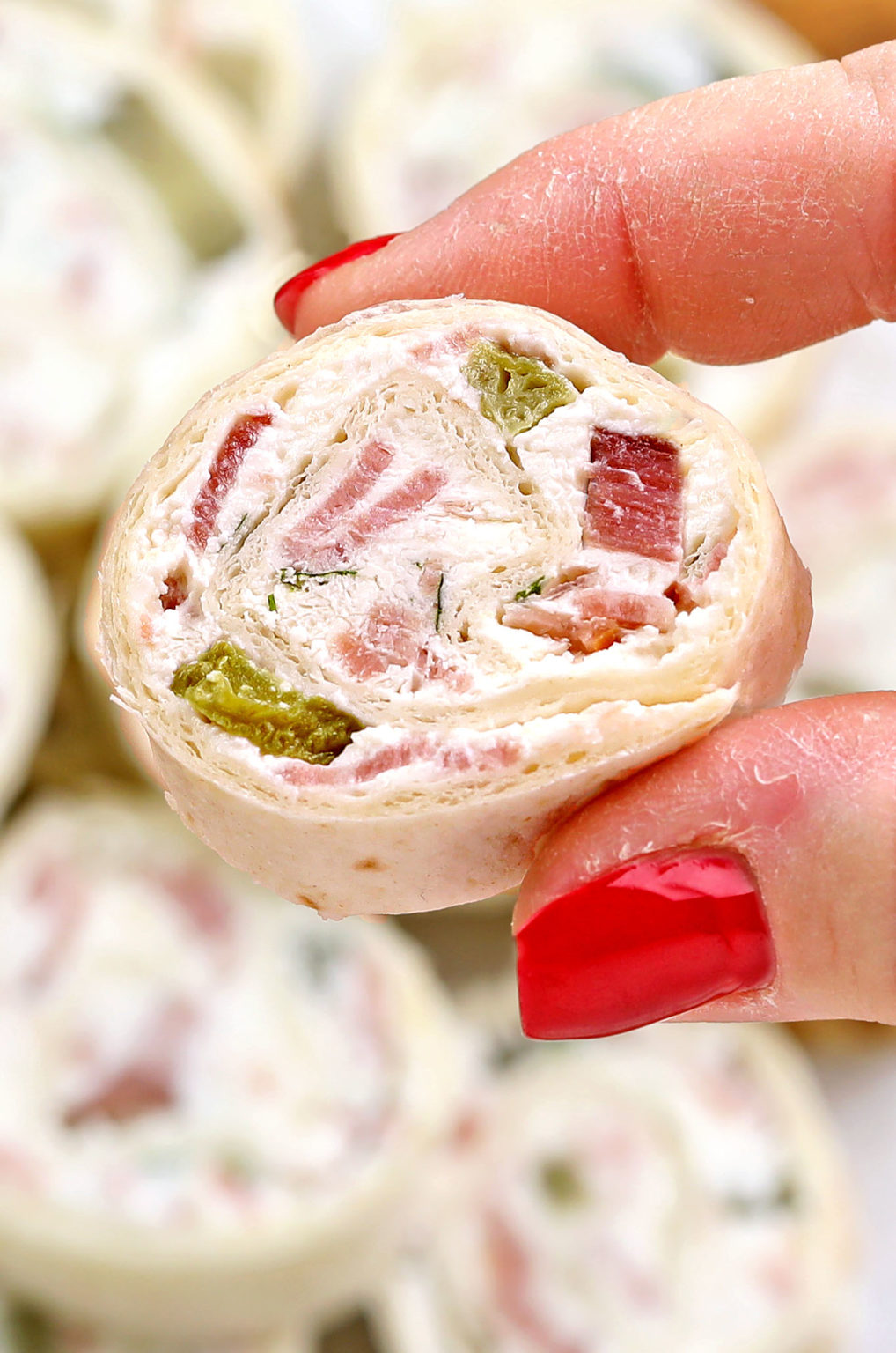Dill Pickle Tortilla Roll Ups - Sugar Apron